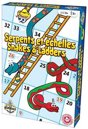 Snakes & Ladders (Serpents et echelles) Vertical (Bilingual) – A & C Games