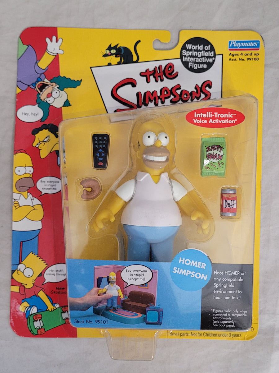 Simpsons World of Springfield Interactive Figure - Homer Simpson (Box ...
