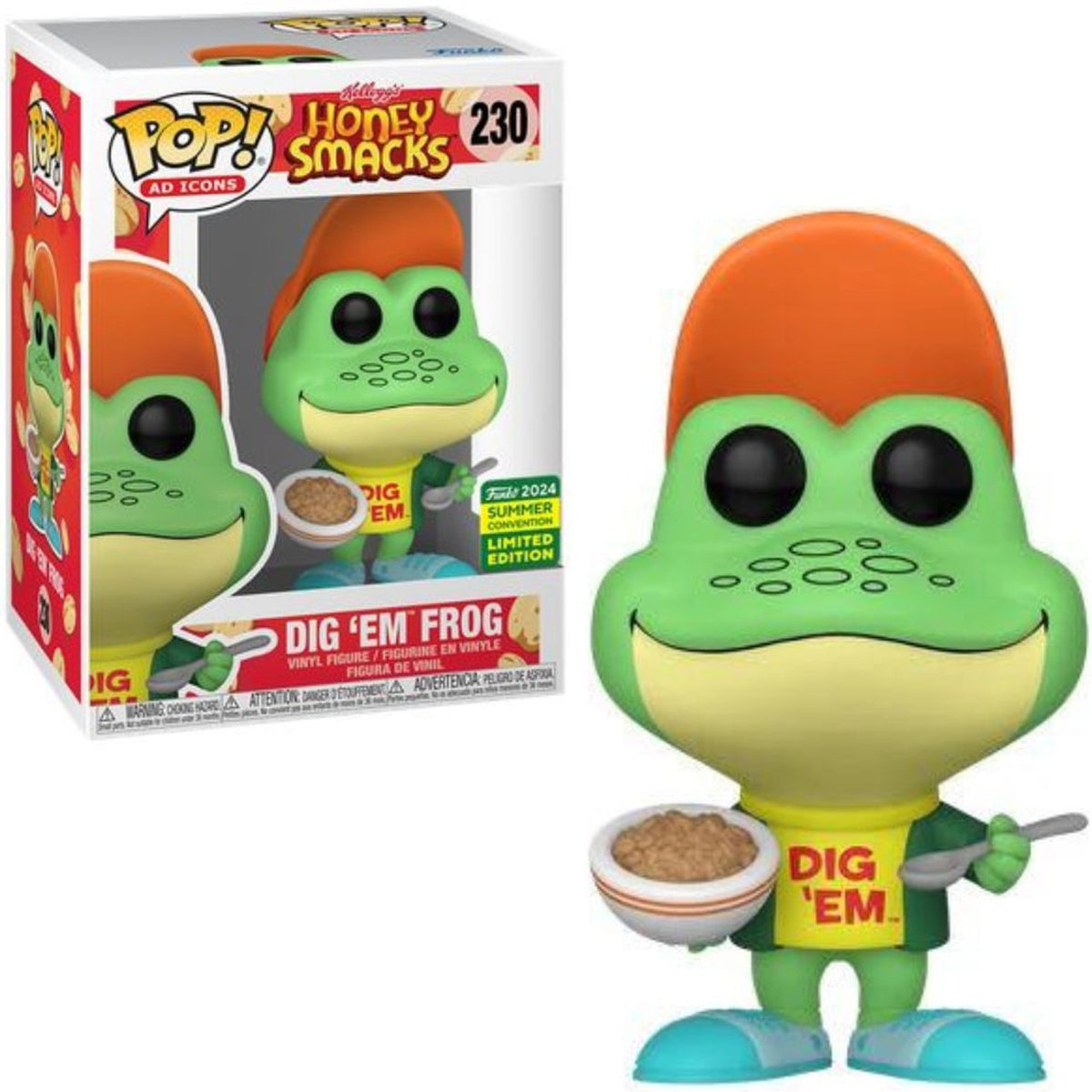 Funko POP! Ad Icons: Kellogg's Honey Smacks - Dig 'Em Frog #230 Exclus ...