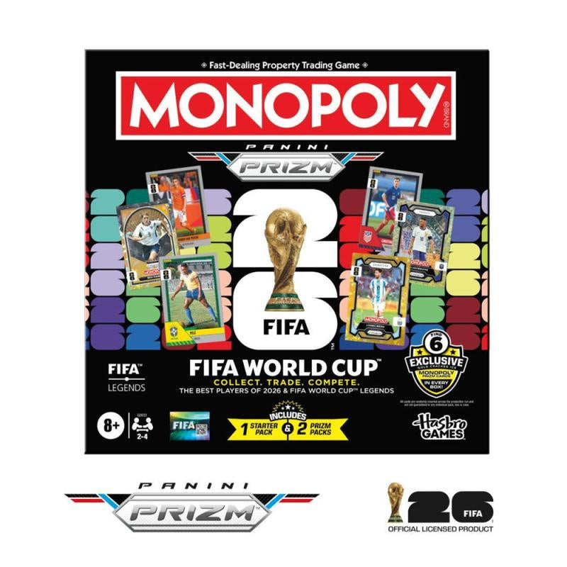 2026 Monopoly Panini Prizm: FIFA World Cup Board Game with Monopoly Pa ...