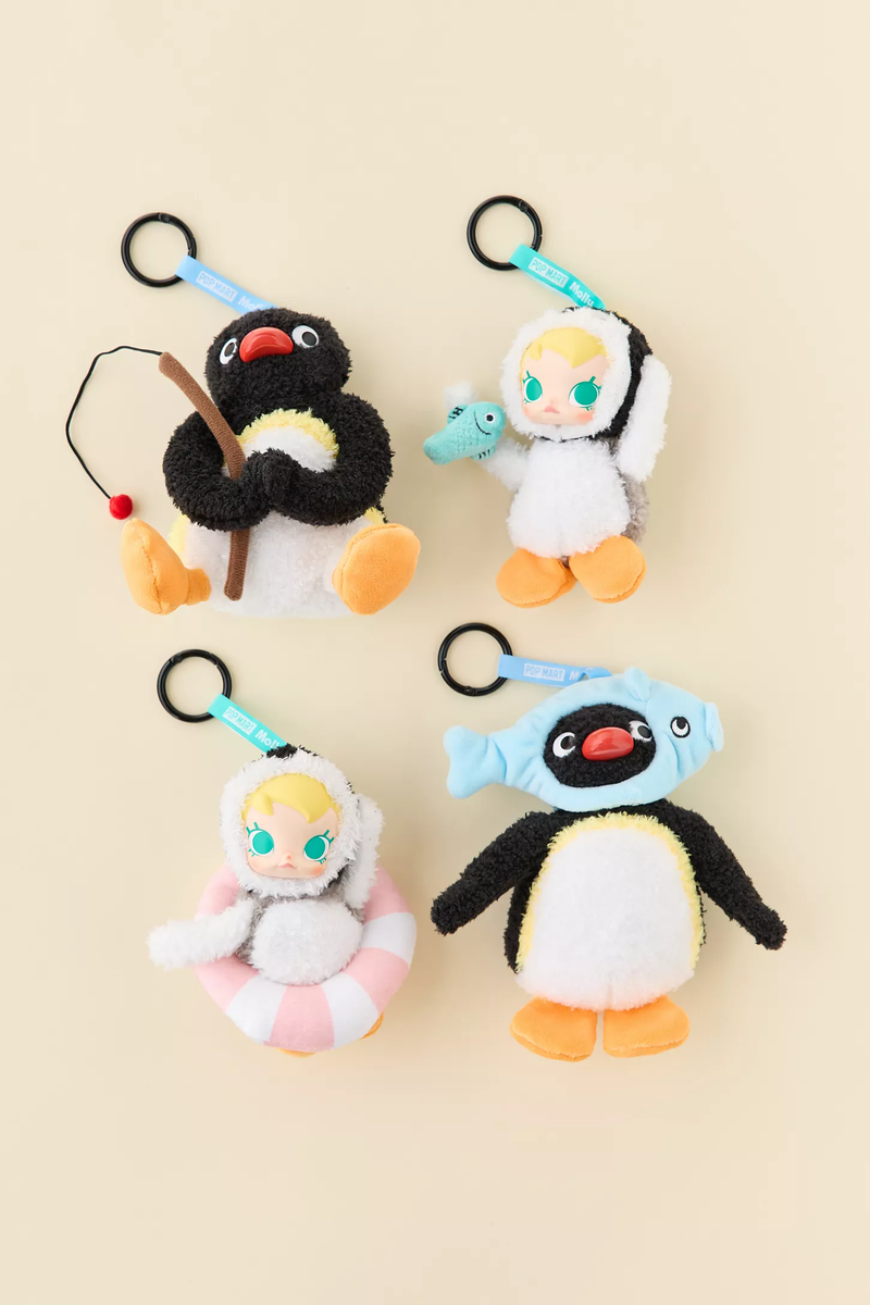 POP MART Baby Molly X Pingu Happy Fishing Series Plushie Blind Box Pen ...
