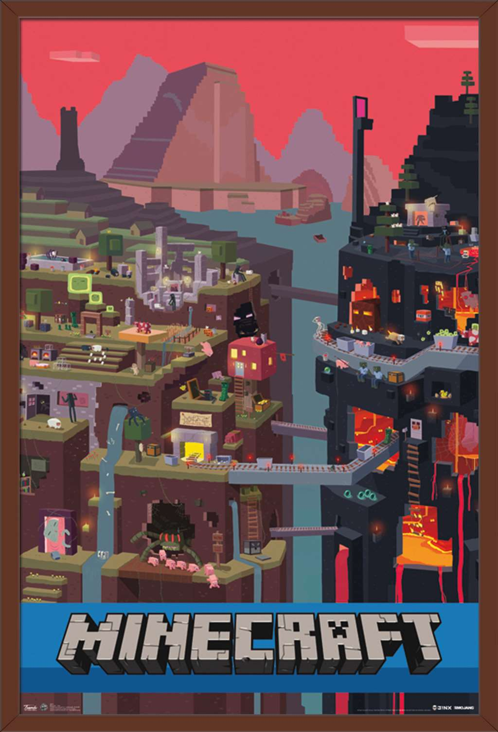 Minecraft - Cube - Poster (Local Pick-Up Only) – A & C Games