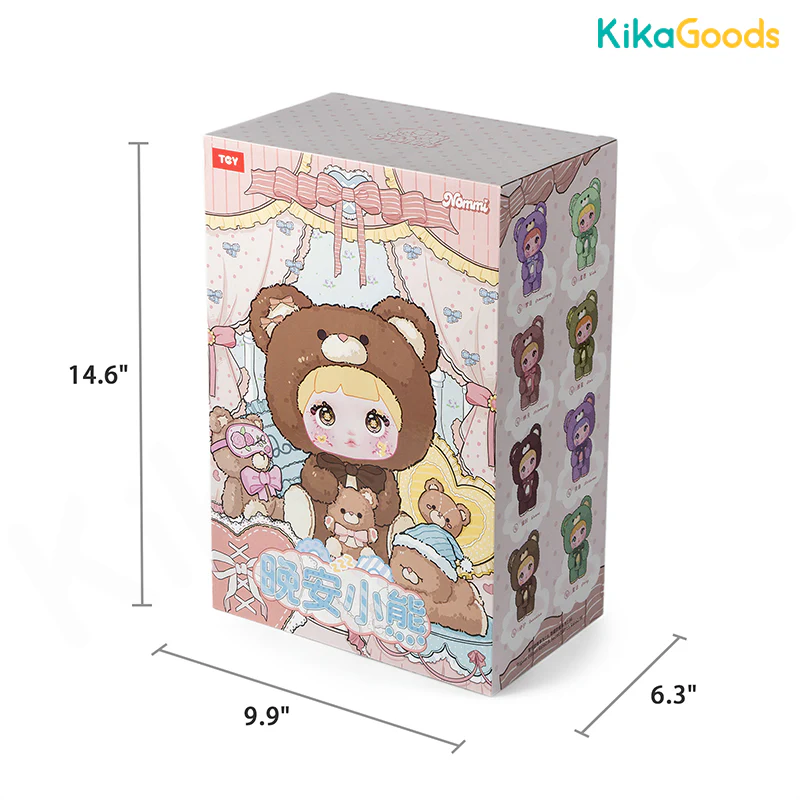 Nommi Good Night Bear 400% Series Plush Blind Box (1 Random Blind Box ...