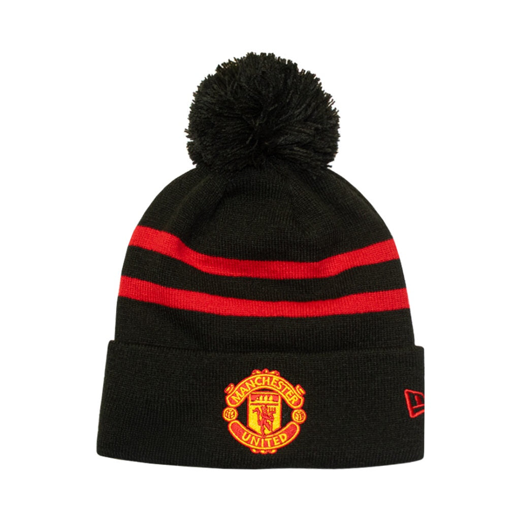 Manchester United - New Era Black & Red Knit Pom Beanie – A & C Games