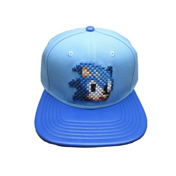 Sonic the Hedgehog Pixelated Sonic Face Flat Embroidery – A & C Games