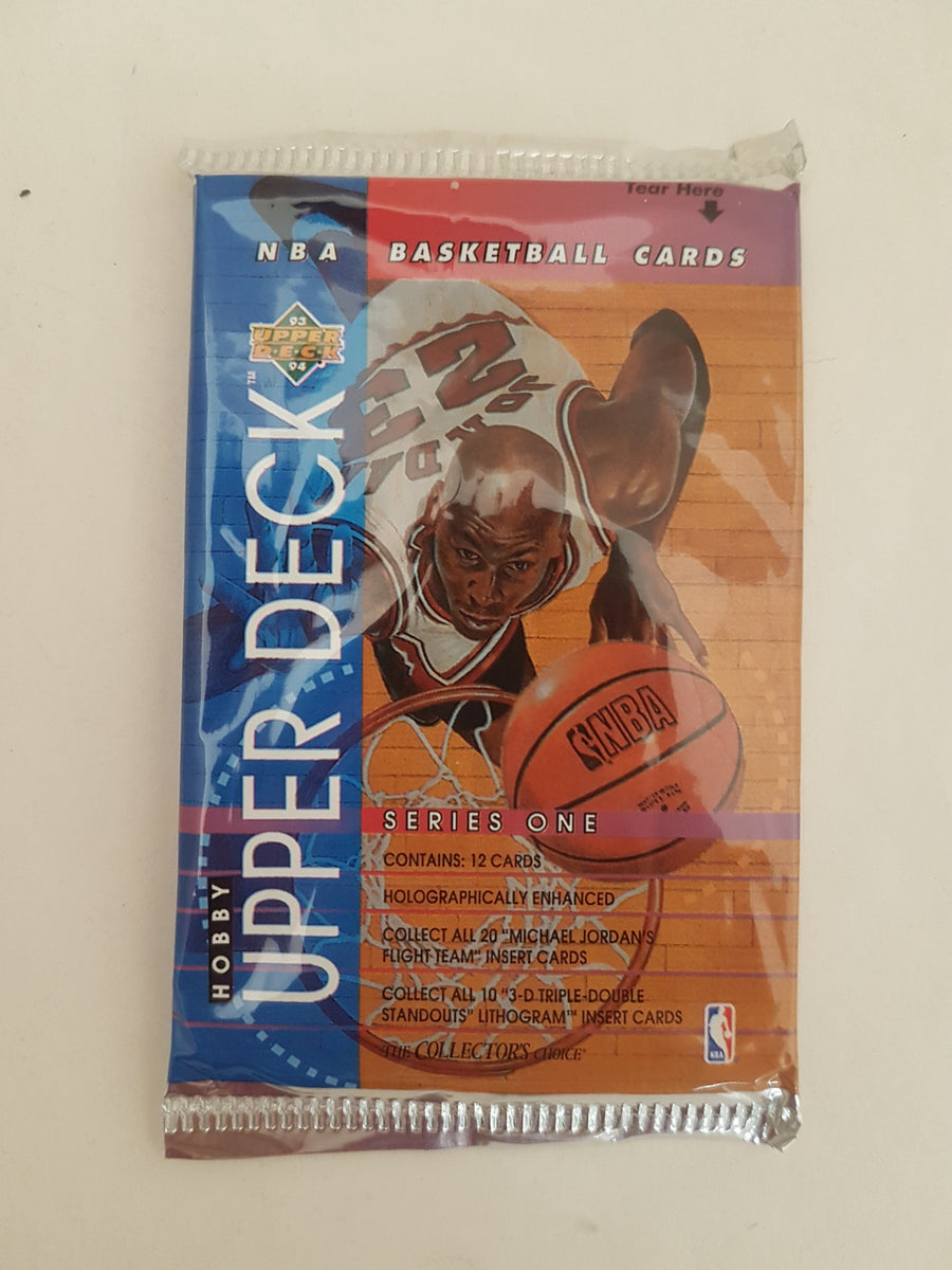 1993-94 Upper Deck Series 1 NBA Basketball Hobby Pack (12 Cards a Pack – A & C Games