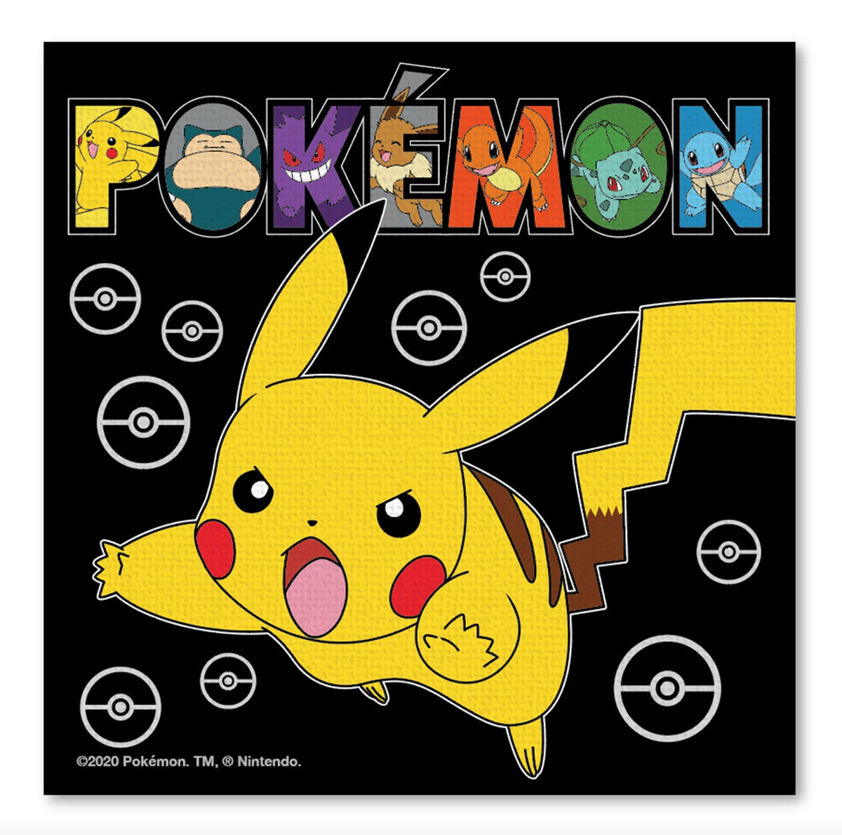 Pokemon Letter With Pikachu 6x6 Canvas – A & C Games