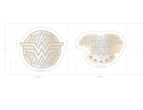 Wonder Woman Sticky Note Set 2 Pads 100 Notes – A & C Games