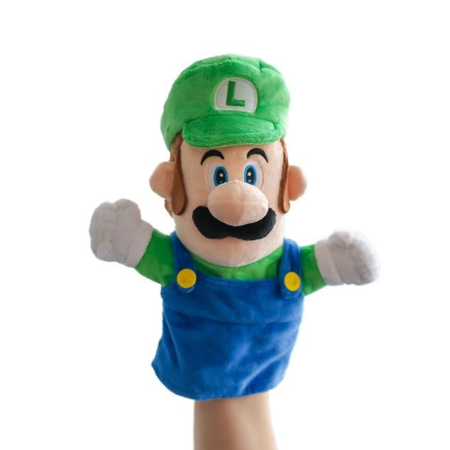 Super Mario Hand Puppet Plush - Luigi – A & C Games
