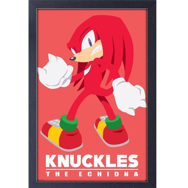 Sonic the Hedgehog Knuckles Modern Character 11″x17″ Framed Print [Pyr ...