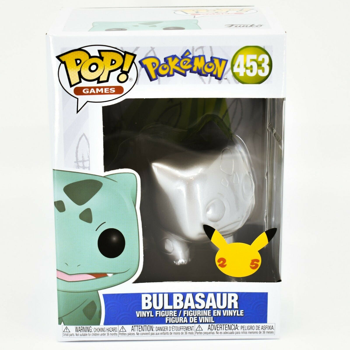 Funko POP! Games: Pokemon - Bulbasaur (Metallic) #453 Vinyl Figure – A ...