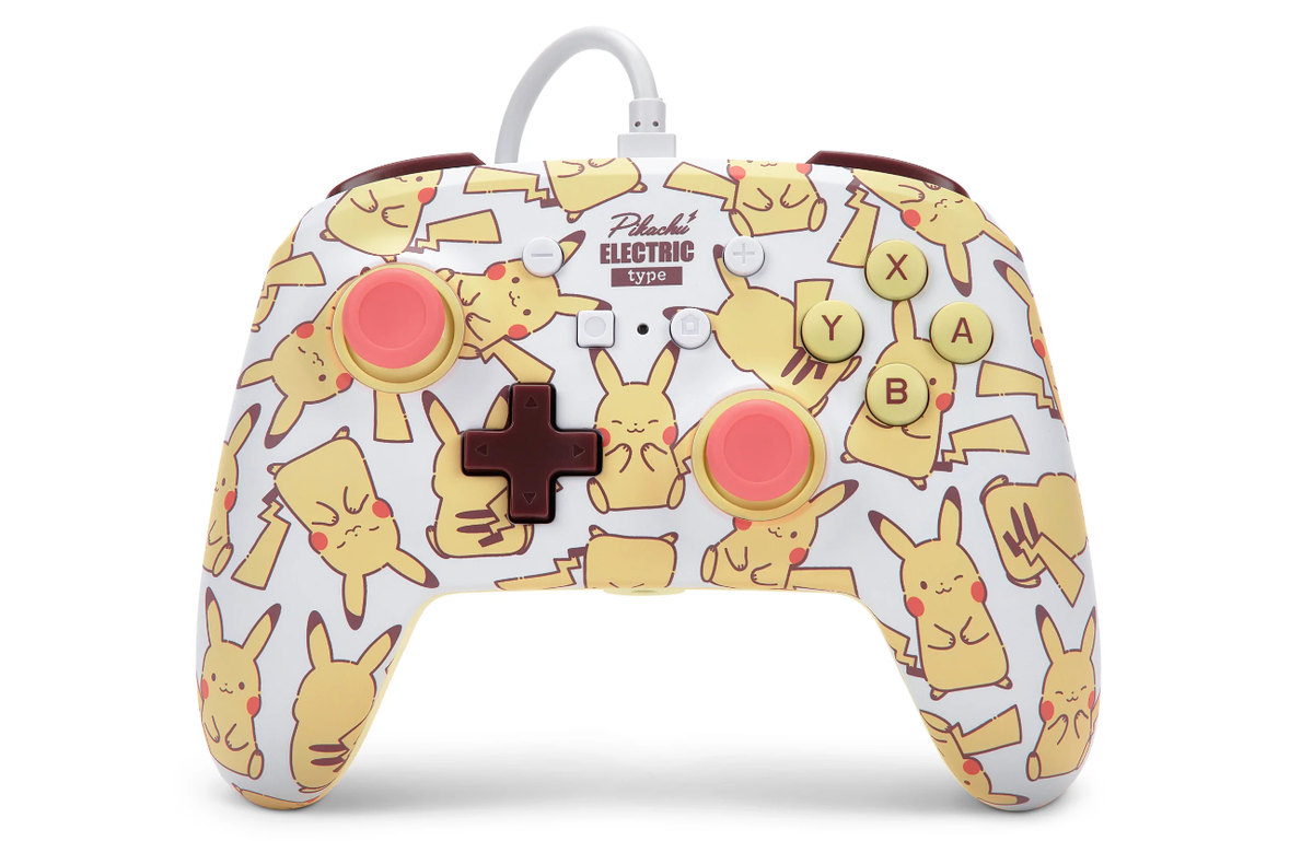 Power A Enhanced Wired Controller For Nintendo Switch (Pikachu Blush ...