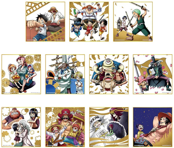 Offical One Piece "Best of Omnibus" Shikishi Art Boards (1 Random Anim ...