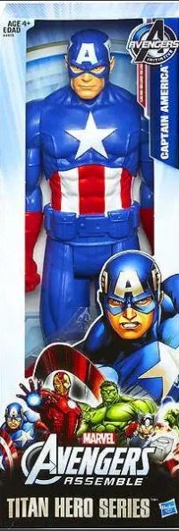 Marvel Avengers Assemble - Captain America - Titan Hero Series 12" Act ...