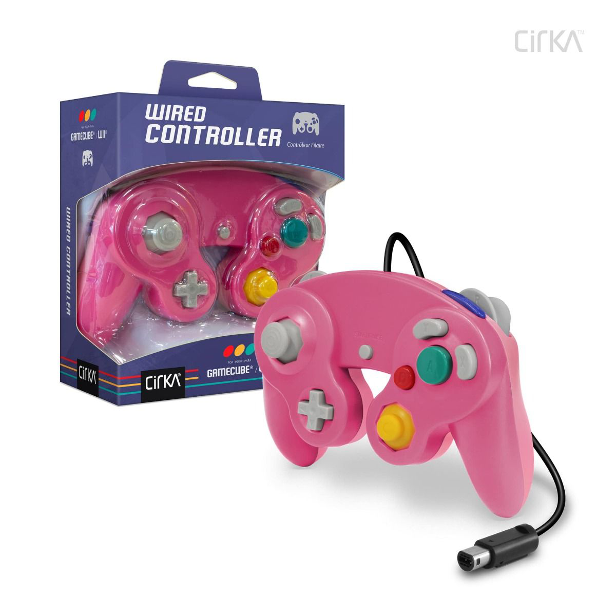 Cirka Wired Controller for Gamecube / Wii (Bubblegum Pink) – A & C Games