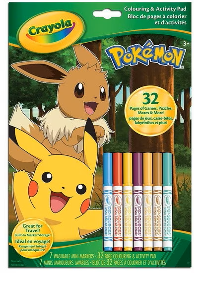 Pokemon Crayola Coloring & Activity Pad – A & C Games