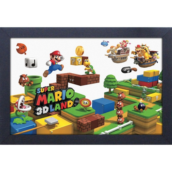 SUPER MARIO 3D LAND GAME COVER ART FRAMED PRINT 11″x17″ (Local Pick-Up ...