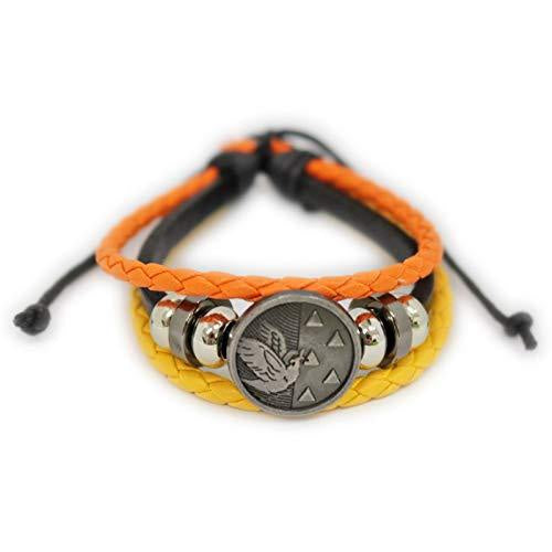 Demon Slayer (Kimetsu no Yaiba) - Zenitsu Agatsuma Leather Bracelet – A ...