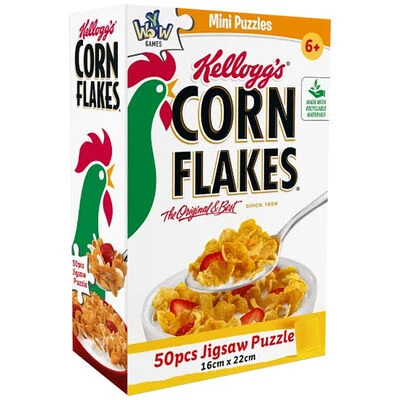 Kellogg's Mini Puzzles Corn Flakes 50 Piece Jigsaw Puzzle – A & C Games
