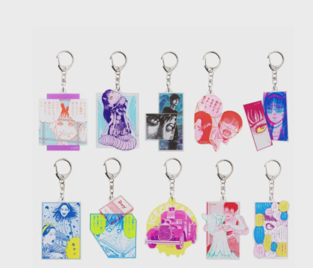 Junji Ito Acrlyic Keychain Blind Box of 10 Exclusive from Pop up in Ja ...