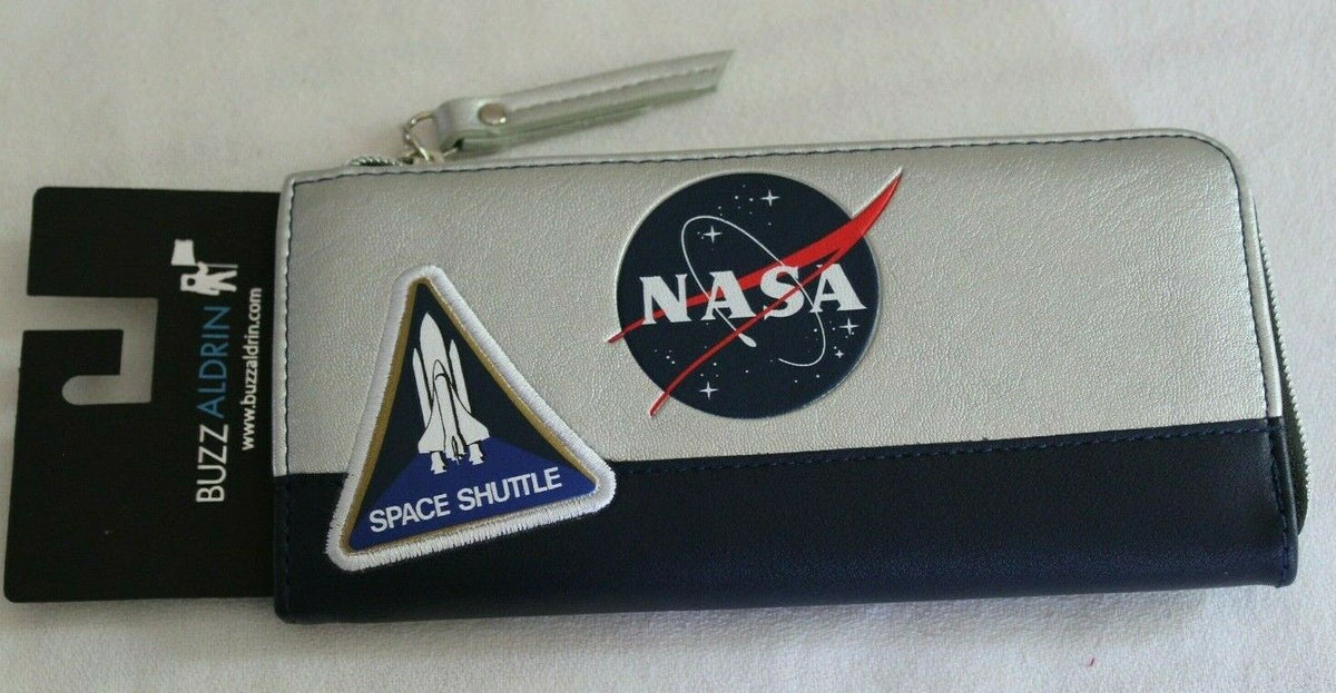 NASA Badge Patch Silver and Navy Blue Space Shuttle Apollo Astronaut Z ...