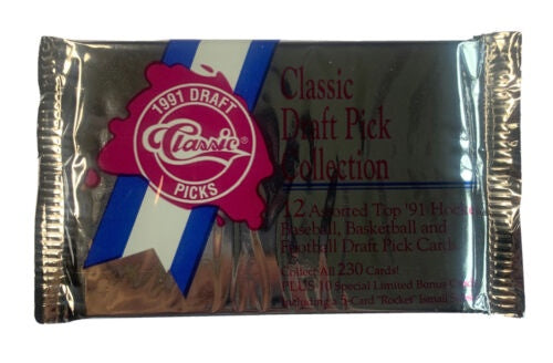 1991 Classic Draft Pick Collection Sports Trading Cards Hobby Pack (Fo ...