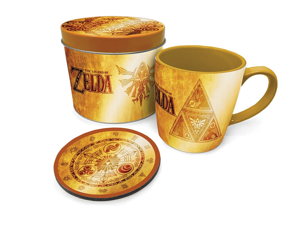 Legend of Zelda Official Gift Set (Includes Mug, Coaster & Metal Tin ...